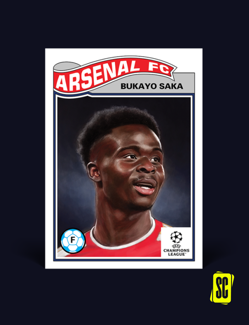 Bukayo Saka #622 - Topps UCC Living Set Card - SportyCards