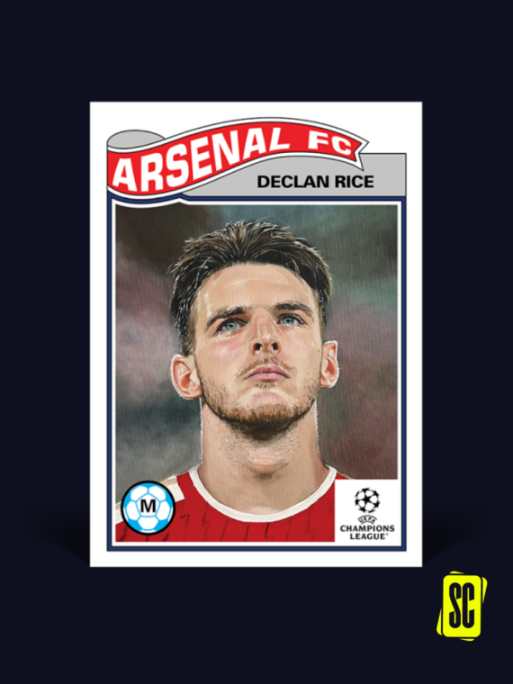 Declan Rice #630 - Topps UCC Living Set Card - SportyCards