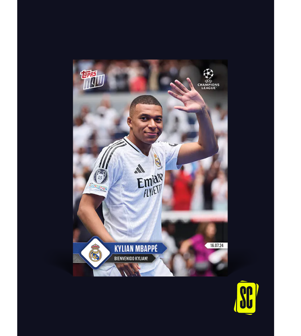 Kylian Mbappé - Bienvenido Kylian! - 23/24 UCL TOPPS NOW - SportyCards