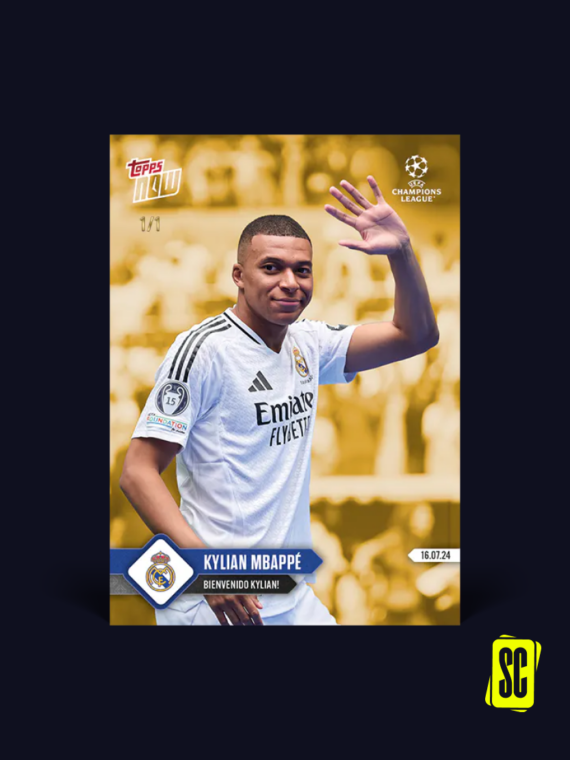 Kylian Mbappé - Bienvenido Kylian! - 23/24 UCL TOPPS NOW - SportyCards