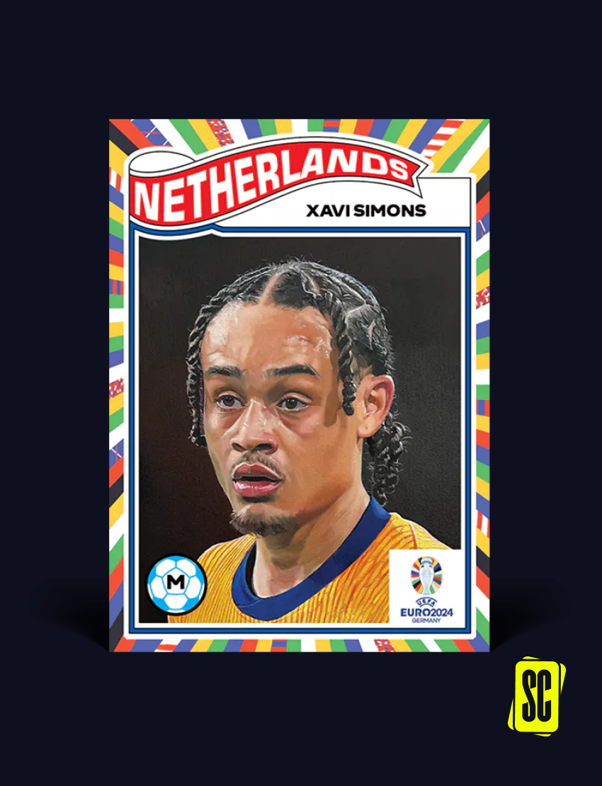 Xavi Simons #32 - Topps Living Set UEFA EURO 2024 Card - SportyCards
